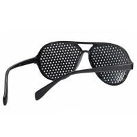 China Anti Myopia Astigmatism Pinhole Glasses 25g Black PVC Eyesight Improvement for Men Women for sale