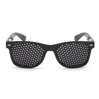 China Anti Myopia Astigmatism Pinhole Glasses 25g Black PVC Eyesight Improvement for Men Women for sale
