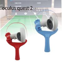 China Oculus Quest 2 VR Table Tennis Paddle Grip Handle Controllers Pair Red Plastic Accessories for sale