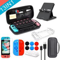 China 12 in 1 Hard Shell Carrying Case for Nintendo Switch with 20 Game Cartridges 260x135x50mm for sale