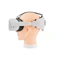 China Adjustable Head Strap for Oculus Quest 2 VR Headset with Cushion ABS White 100pcs MOQ for sale