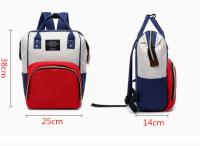 China Multifunctional Mommy Diaper Bag Backpack Large Capacity Waterproof for sale