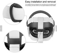 China TPU Headband Cushion for Oculus Quest 2 VR Headset Removable Comfort Pad Black 100pcs MOQ for sale