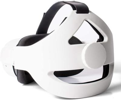China Adjustable Head Strap for Oculus Quest 2 VR Headset Elite Strap with Head Cushion ABS Material White for sale