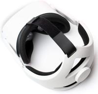 China Adjustable Head Strap for Oculus Quest 2 VR Headset Elite Strap with Head Cushion ABS Material White for sale
