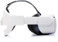 China Adjustable Head Strap for Oculus Quest 2 VR Headset Elite Strap with Head Cushion ABS Material White for sale