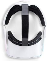 China Adjustable Head Strap for Oculus Quest 2 VR Headset Elite Strap with Head Cushion ABS Material White for sale