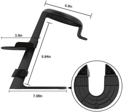 China VR Stand Holder for Oculus Quest 2 Quest 1 Rift S ABS Black Gaming Accessories for sale