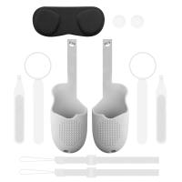 China 5in1 Knuckle Strap Grip Cover Hand Strap VR Lens Dust Cover Thumb Button for Oculus Quest 2 Controller Accessories for sale
