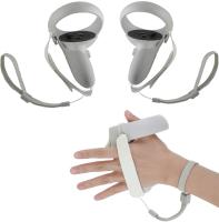 China 5in1 Knuckle Strap Grip Cover Hand Strap VR Lens Dust Cover Thumb Button for Oculus Quest 2 Controller Accessories for sale