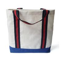 China High Capacity Canvas Shoulder Bag 32x12x30cm Cotton Shopping Beach Bag for Women for sale