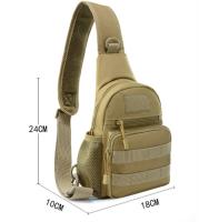 China Unisex Polyester Chest Bag Crossbody Backpack Travel Shoulder Bag 24x18x10cm Custom Logo for sale