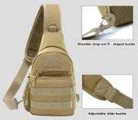 China Unisex Polyester Chest Bag Crossbody Backpack Travel Shoulder Bag 24x18x10cm Custom Logo for sale