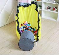 China Toy Storage Bag with Large Play Mat 31x31cm Waterproof Oxford Foldable Organizer Bin for sale