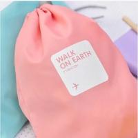 China Custom Eco-Friendly Waterproof Polyester Drawstring Bags 50-100g Promotional Gift Dust Cover for sale