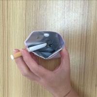 China Custom EVA PVC Mini Disposable Pocket Ashtray Foldable Small Tobacco Pouch OEM 2000pcs MOQ for sale