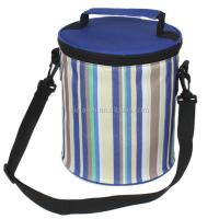 China Custom Portable Polyester Insulated Beer Cooler Bag 20x23cm OEM Eco Friendly for sale