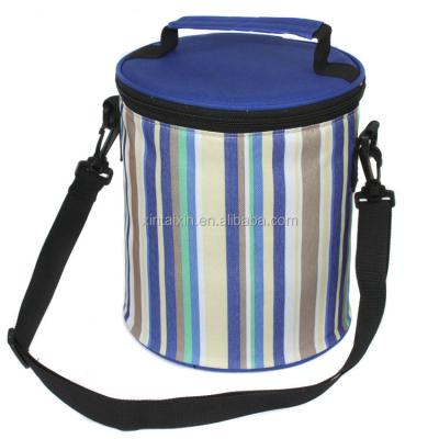 China Custom Portable Polyester Insulated Beer Cooler Bag 20x23cm OEM Eco Friendly for sale