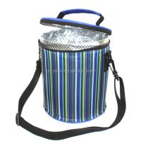 China Custom Portable Polyester Insulated Beer Cooler Bag 20x23cm OEM Eco Friendly for sale