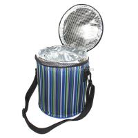 China Custom Portable Polyester Insulated Beer Cooler Bag 20x23cm OEM Eco Friendly for sale
