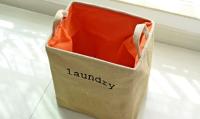 China Waterproof Jute Foldable Laundry Basket Dirty Clothes Basket For Packing for sale