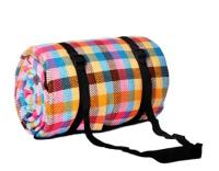 China 150x200cm Fleece Picnic Blanket Waterproof Outdoor Camping Mat Foldable Custom Logo for sale