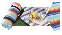 China 150x200cm Fleece Picnic Blanket Waterproof Outdoor Camping Mat Foldable Custom Logo for sale