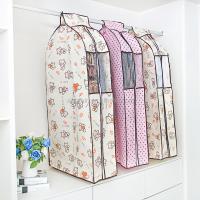 China Recyclable Non Woven Dry Cleaning Garment Storage Bag Dustproof Suit Cover 60x26x110cm for sale