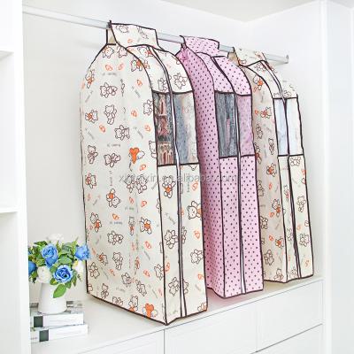 China Recyclable Non Woven Dry Cleaning Garment Storage Bag Dustproof Suit Cover 60x26x110cm for sale