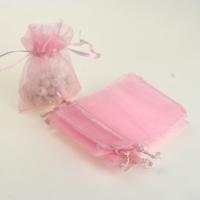 China Custom Organza Drawstring Gift Pouch Bag with Logo for Jewelry Packaging 10x15cm for sale