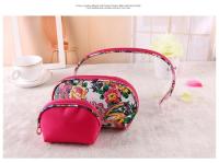 China Custom Private Label Travel Makeup Bag Large Cosmetic Case Organizer Nylon Oxford Fabric 1000pcs MOQ for sale