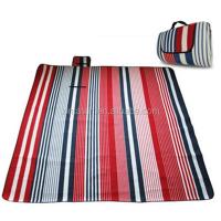China Customizable Flannel Padded Beach Mat Foldable Picnic Mat 200x200mm Sleeping Mat for sale