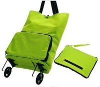 China Foldable Shopping Trolley Bag 30kg Capacity 490g Lightweight 600D Oxford for Supermarket for sale