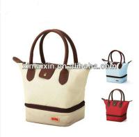 China Insulated Bicycle Cooler Lunch Bag 13x8x8 Inch Oxford Cloth Reusable Shoulder Bag for Food Delivery for sale