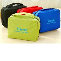 China Waterproof Nylon Travel Hanging Cosmetic Makeup Bag Organizer Custom Logo OEM 1000pcs MOQ for sale