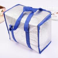 China Wholesale Portable Large Aluminium Foil Insulated Cooler Bag Reusable Lunch Food Delivery Box for sale