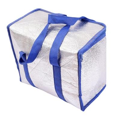 China Customizable Double Aluminium Foil Insulated Cooler Bag 20L for Food Delivery for sale