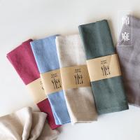 China Reusable 100% Cotton Tea Towel Linen Table Placemats 200-600GSM Custom Size 28x38cm for sale