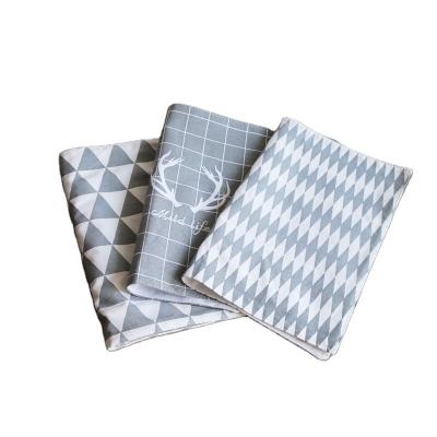 China Eco Friendly 100% Cotton Kitchen Tea Towel 28x38cm Custom Print Promotional Twill for sale