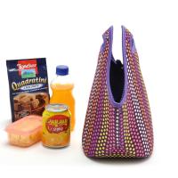 China Custom Neoprene Insulated Lunch Cooler Bag 31x18x31cm Portable Picnic Beach Bag for sale