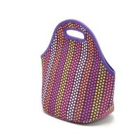 China Custom Neoprene Insulated Lunch Cooler Bag 31x18x31cm Portable Picnic Beach Bag for sale