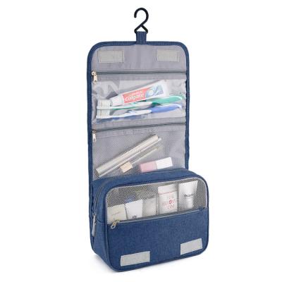China Men's Foldable Travel Toiletry Bag Hanging Cosmetic Organizer 1000 Pcs MOQ Waterproof for sale