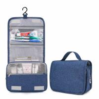 China Waterproof Travel Foldable Toiletry Bag Multifunctional Hanging Makeup Organizer 1000pcs MOQ for sale