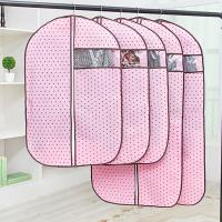 China Foldable Non Woven Garment Storage Bag 60x90cm Zipper Top Dry Cleaning Suit Cover for sale