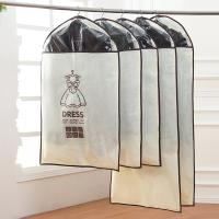 China Foldable Non Woven Garment Storage Bag 60x90cm Zipper Top Dry Cleaning Suit Cover for sale