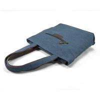 China Promotional Folding Canvas Tote Bag 37x35x10cm Custom Logo Travel Handbag for Men for sale