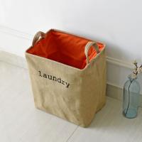 China Foldable Jute Wicker Laundry Basket 40x36x26cm Stackable Dirty Clothes Hamper for sale