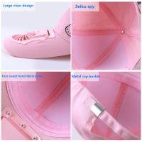 China Solar Fan Sun Hat with USB Charging Port Breathable Fabric Custom Color for Outdoor Travel for sale