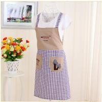 China Household Kitchen Tools And Utensils Flower Printed Adjustable Thickened Kitchen Apron for sale