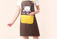 China Household Kitchen Tools And Utensils Flower Printed Adjustable Thickened Kitchen Apron for sale